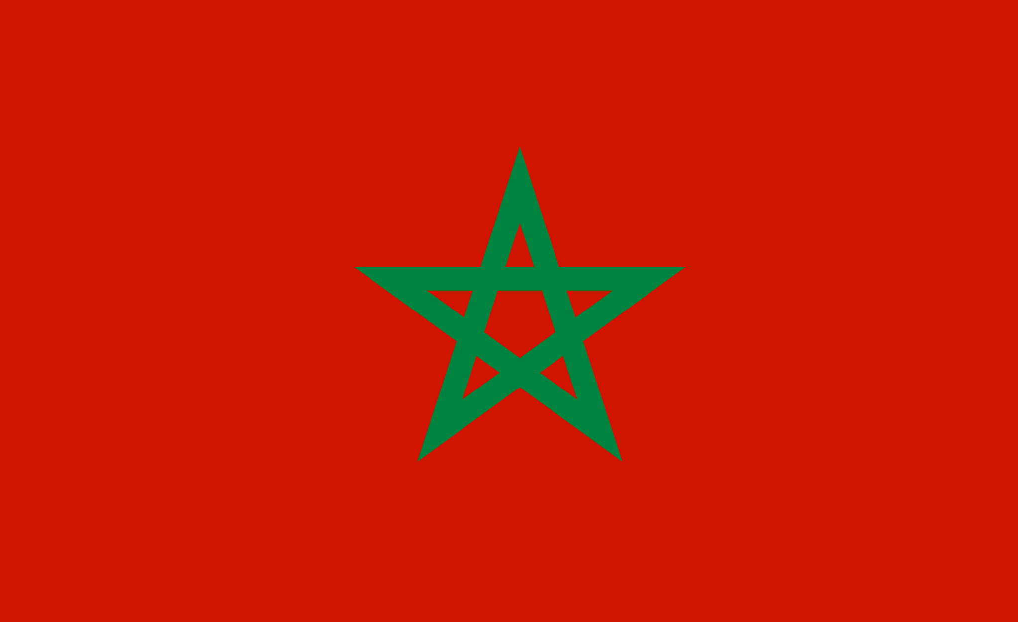 Red Flag with Green Star – Flags Agora